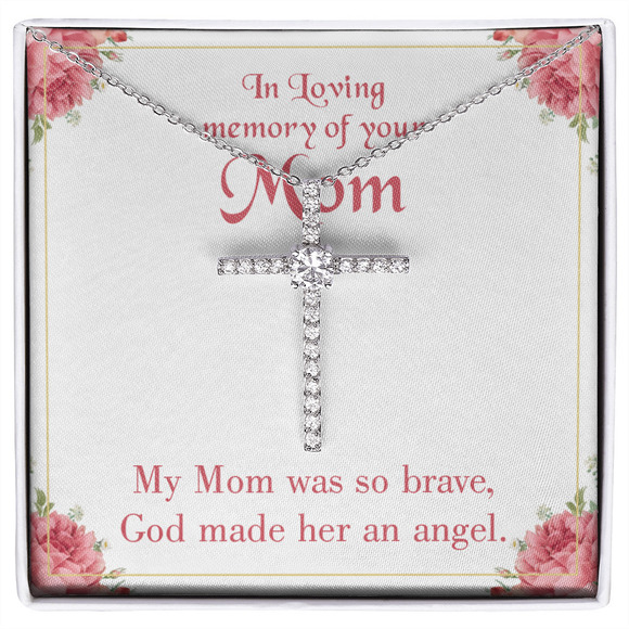 Express Your Love Gifts | Jewelry | Brave Mom Mom Remembrance Cz Cross ...